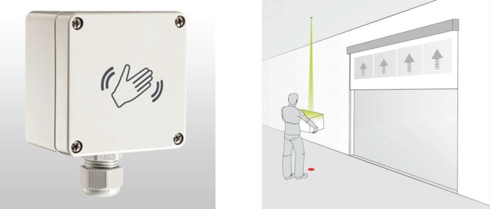 Sensore touchless ASSA ABLOY M per porte industriali
