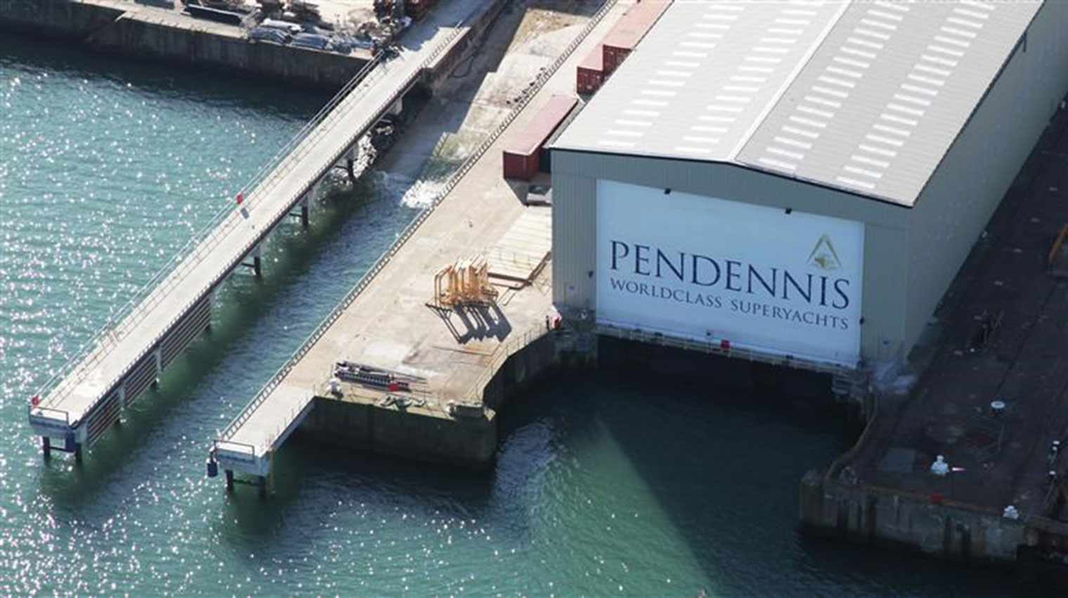 Improved operations at shipyard dry dock with translucent fabric door